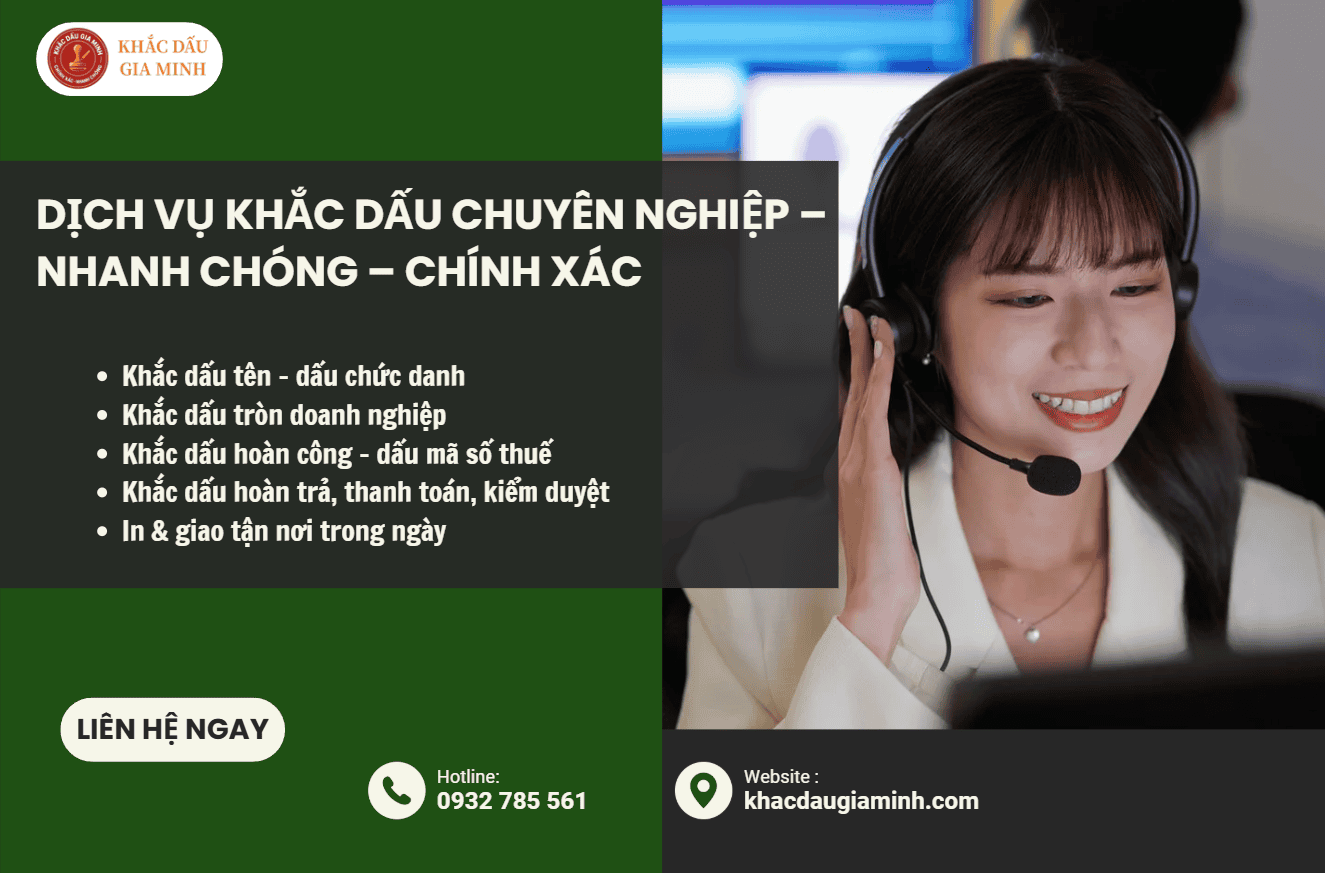 Con dấu mộc in tên sắc nét, mẫu đẹp